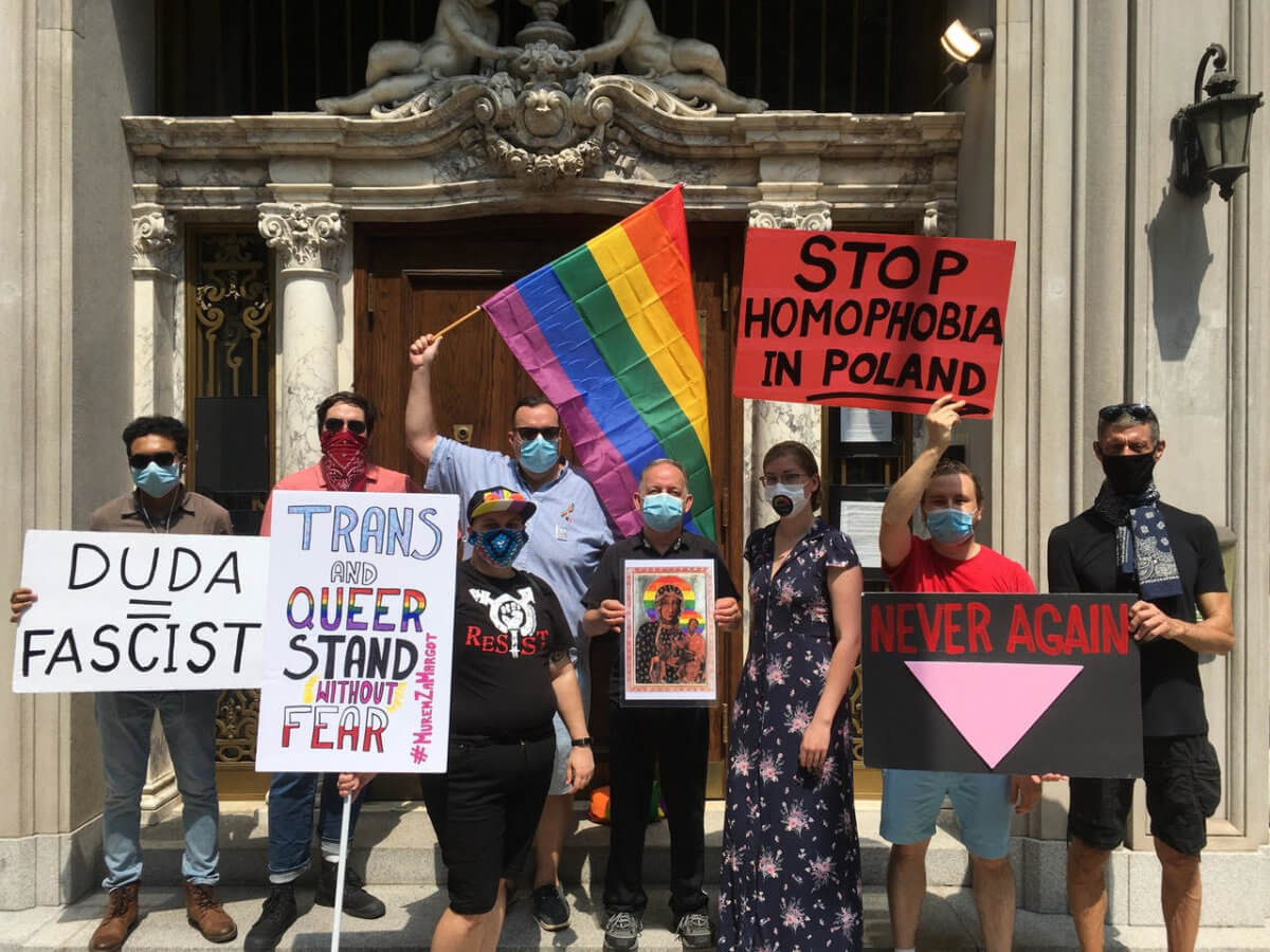 New Yorkers Join Polish LGBTQ Community’s Protest Movement – Gay City News