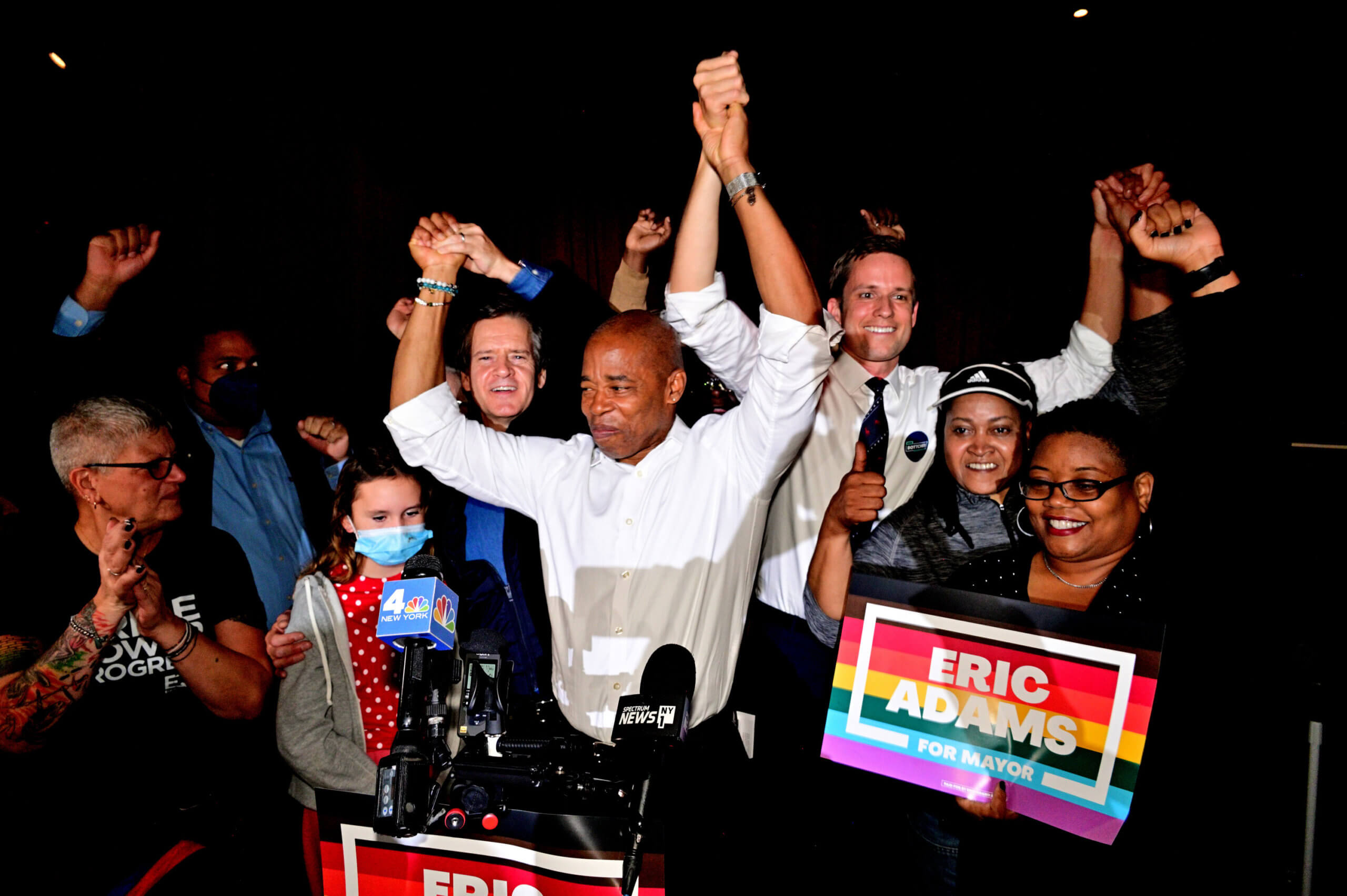 Eric Adams Leads LGBTQ Unity Rally
